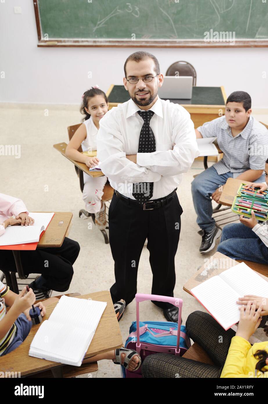 Education activities in classroom at school Stock Photo - Alamy