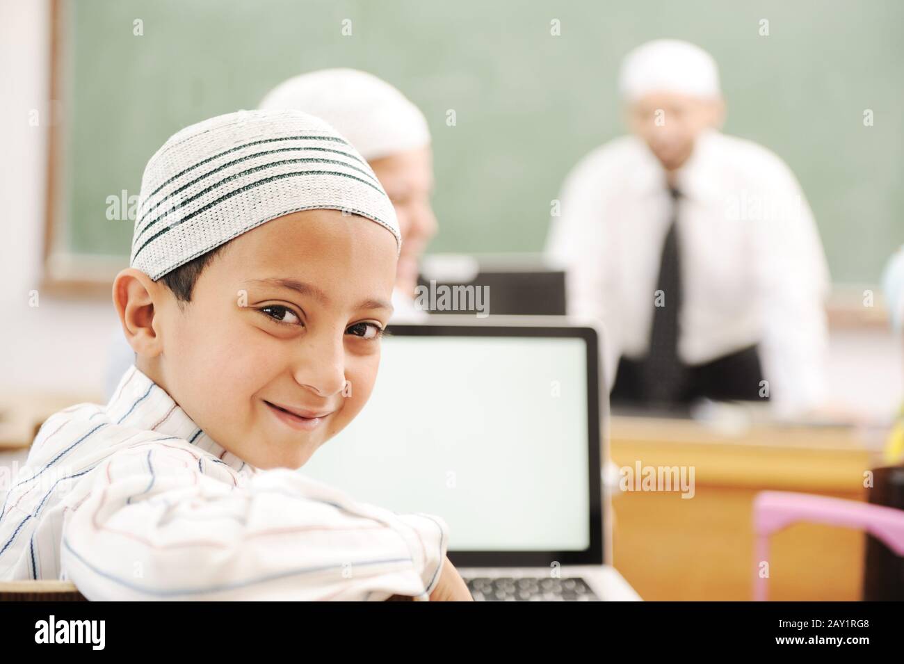 Children at school classroom Stock Photo - Alamy