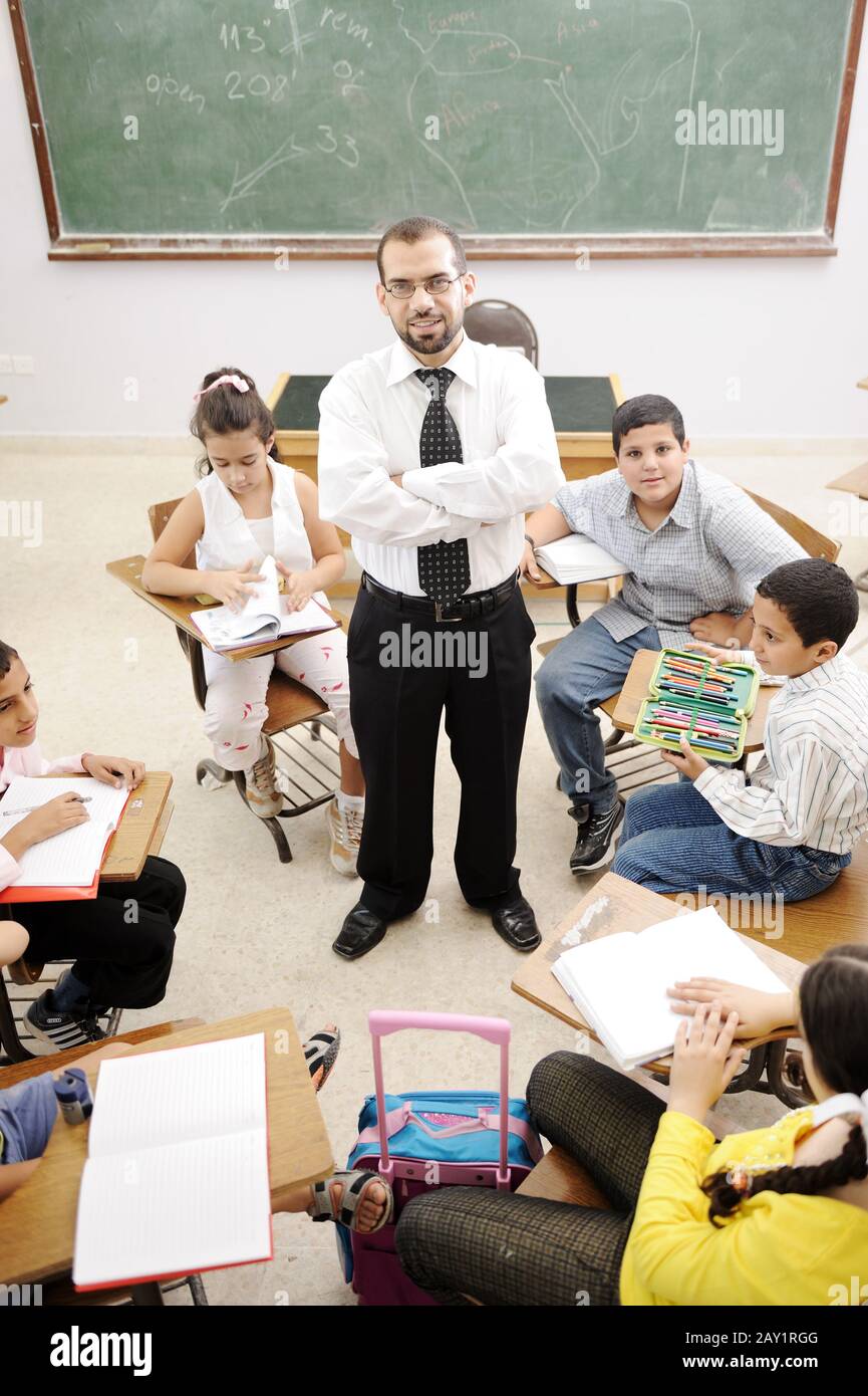 Education activities in classroom at school Stock Photo - Alamy