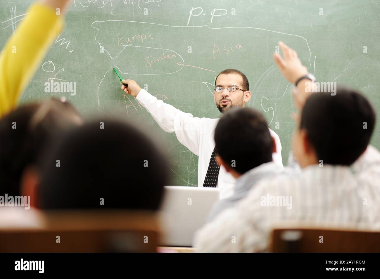 Education activities in classroom at school Stock Photo - Alamy