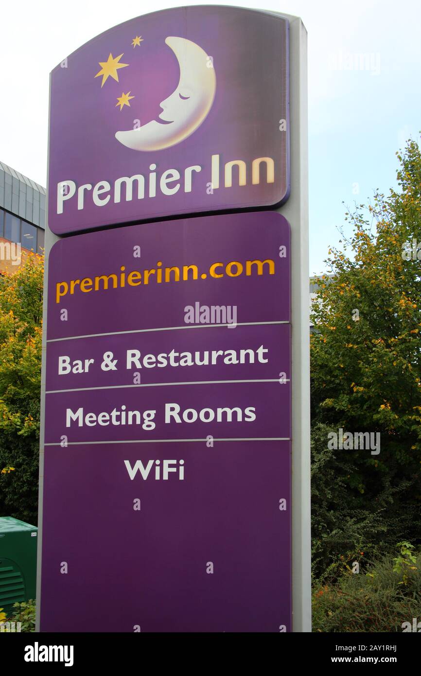premier inn low cost hotel in the industrial area of Manor Royal ...