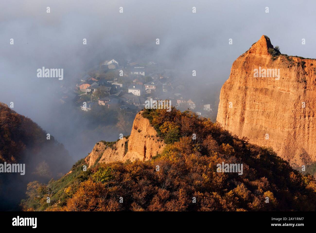 Las Medulas, an ancient Roman gold mining operation, considered the ...