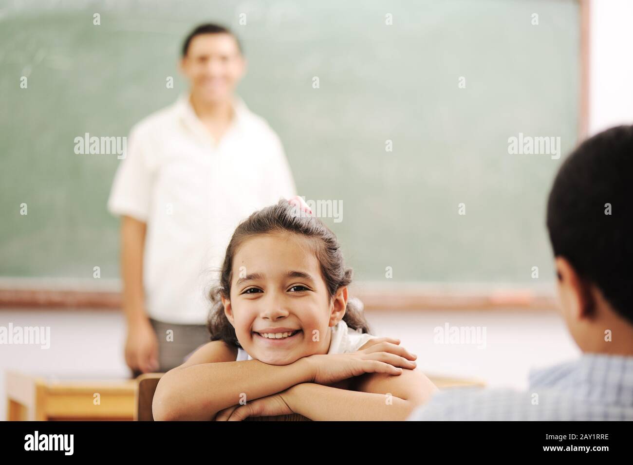 Children at school classroom Stock Photo - Alamy