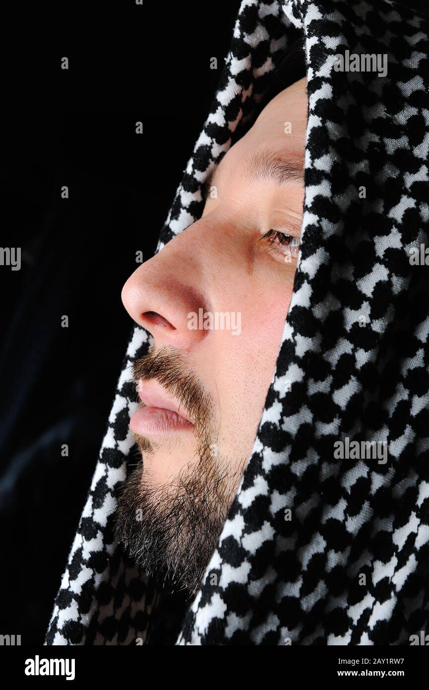 Religious arabic man Stock Photo - Alamy