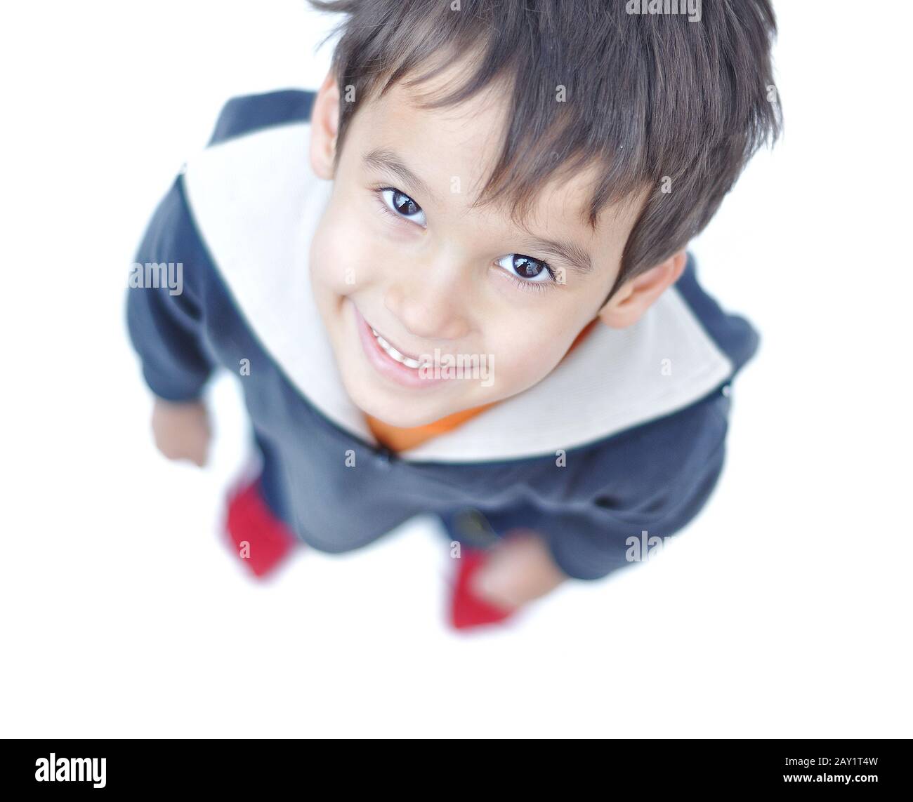 Very positive little cute kid Stock Photo - Alamy