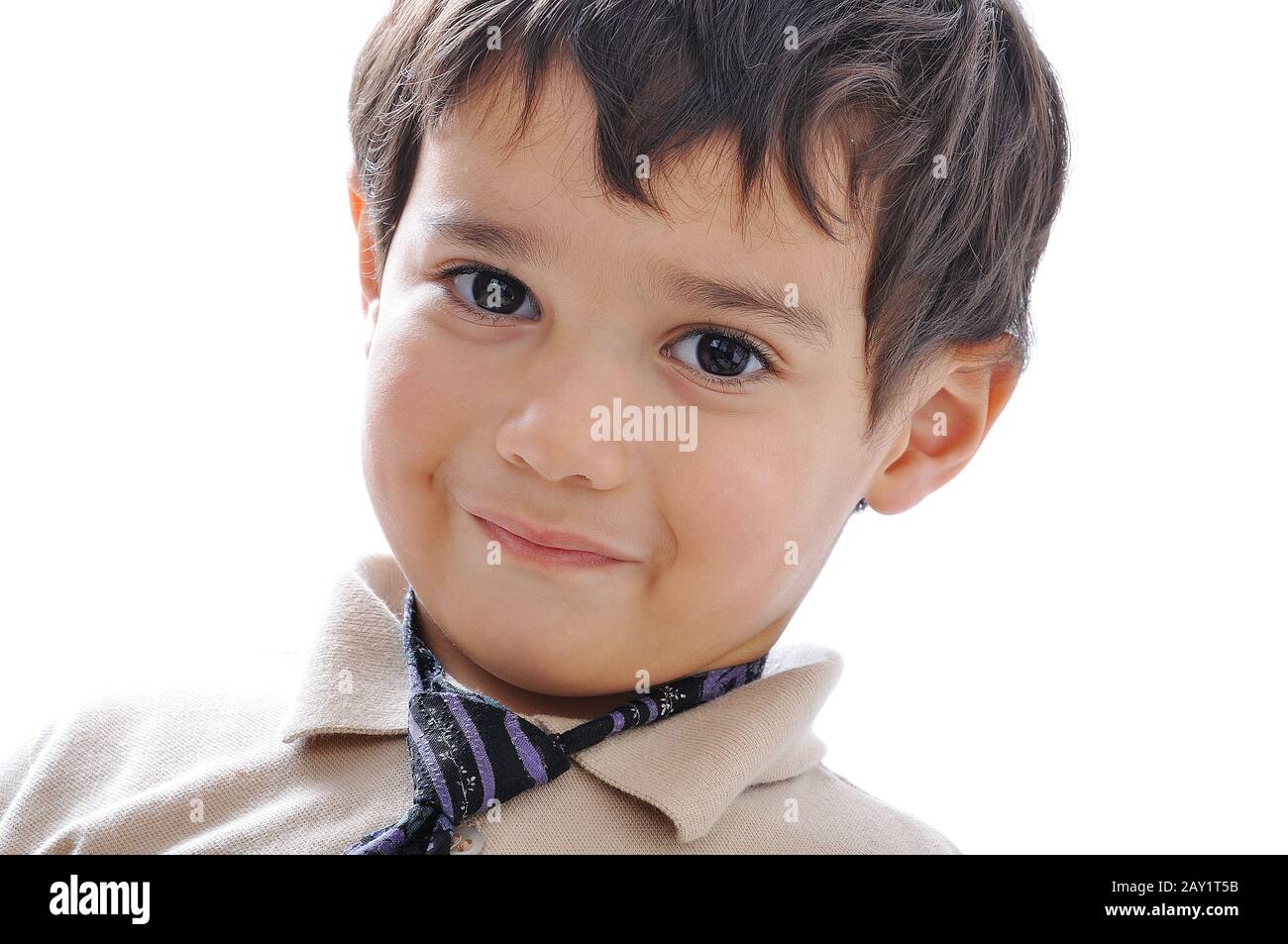 Very positive little cute kid Stock Photo - Alamy