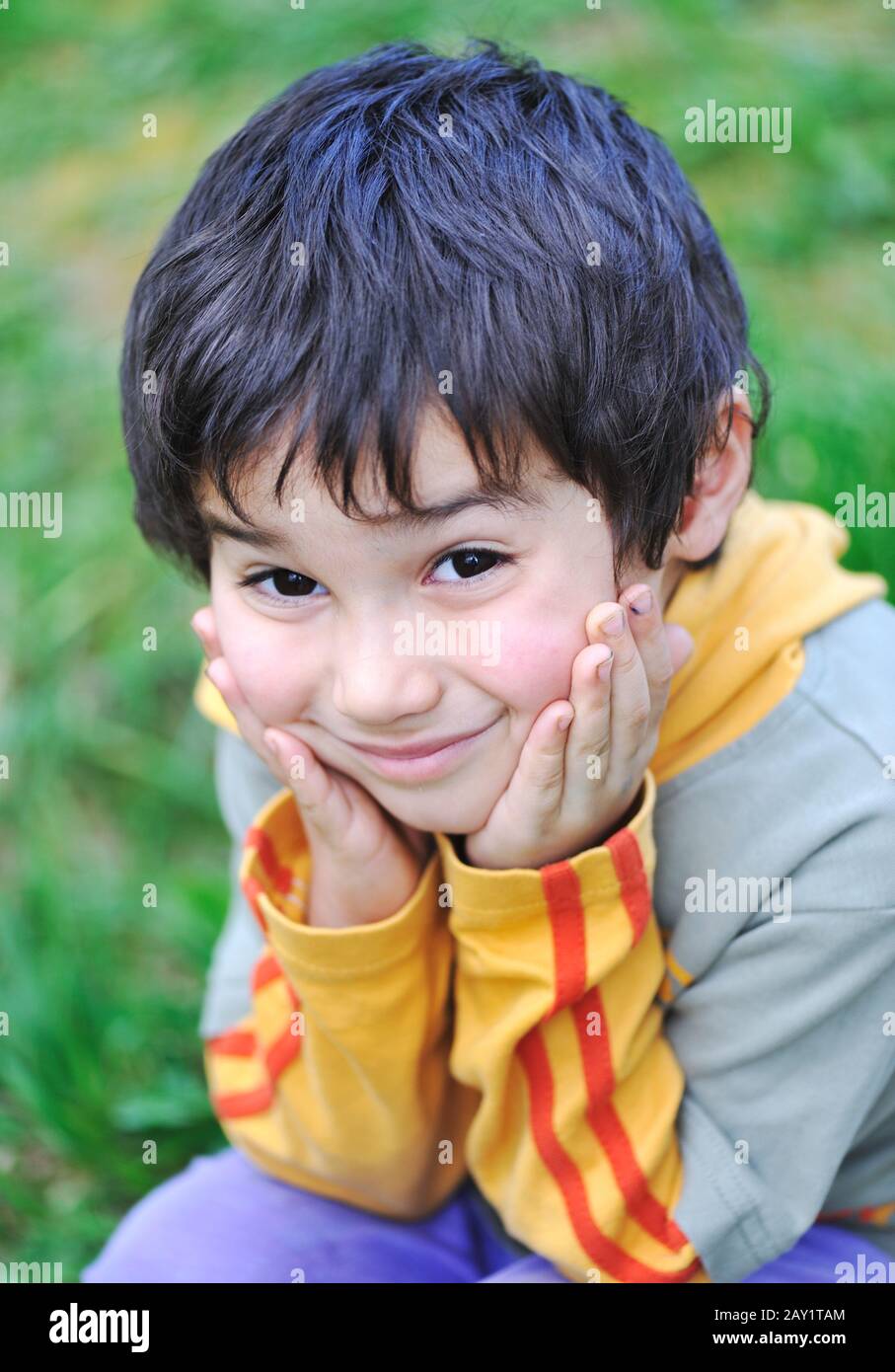 happy children in nature outdoor Stock Photo - Alamy