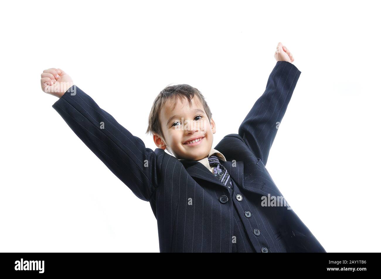 Pure success on kid's face Stock Photo - Alamy