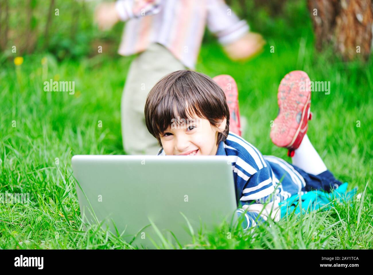 happy children in nature outdoor Stock Photo - Alamy