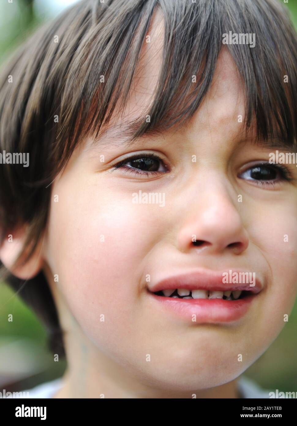 an a very sad boy Stock Photo - Alamy