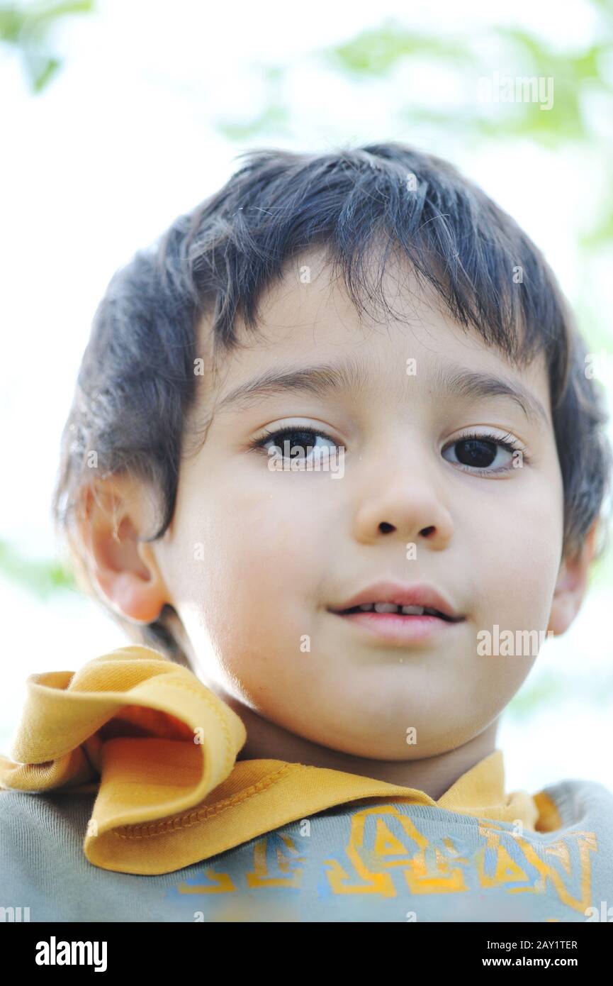 happy children in nature outdoor Stock Photo - Alamy