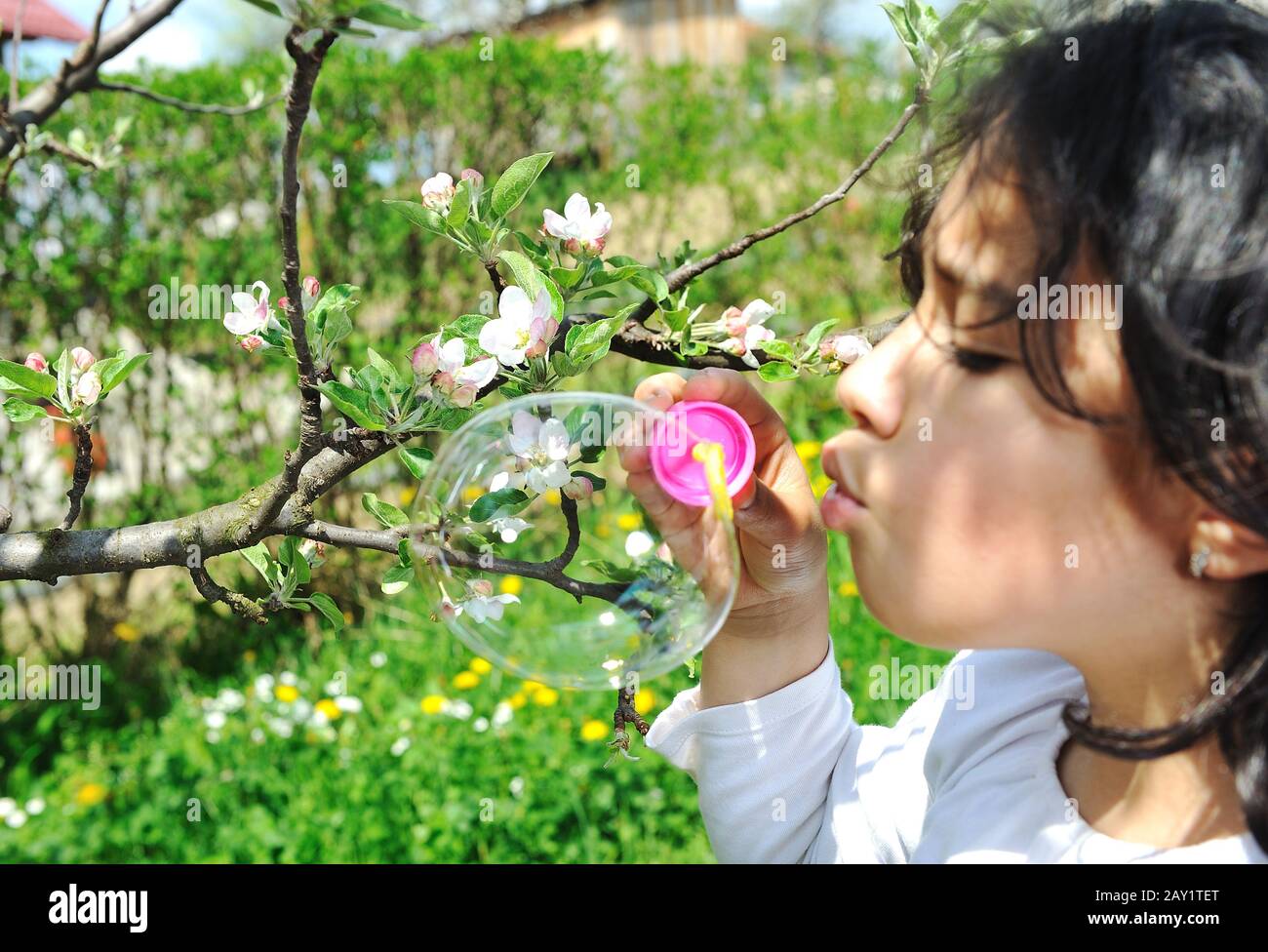happy children in nature outdoor Stock Photo - Alamy