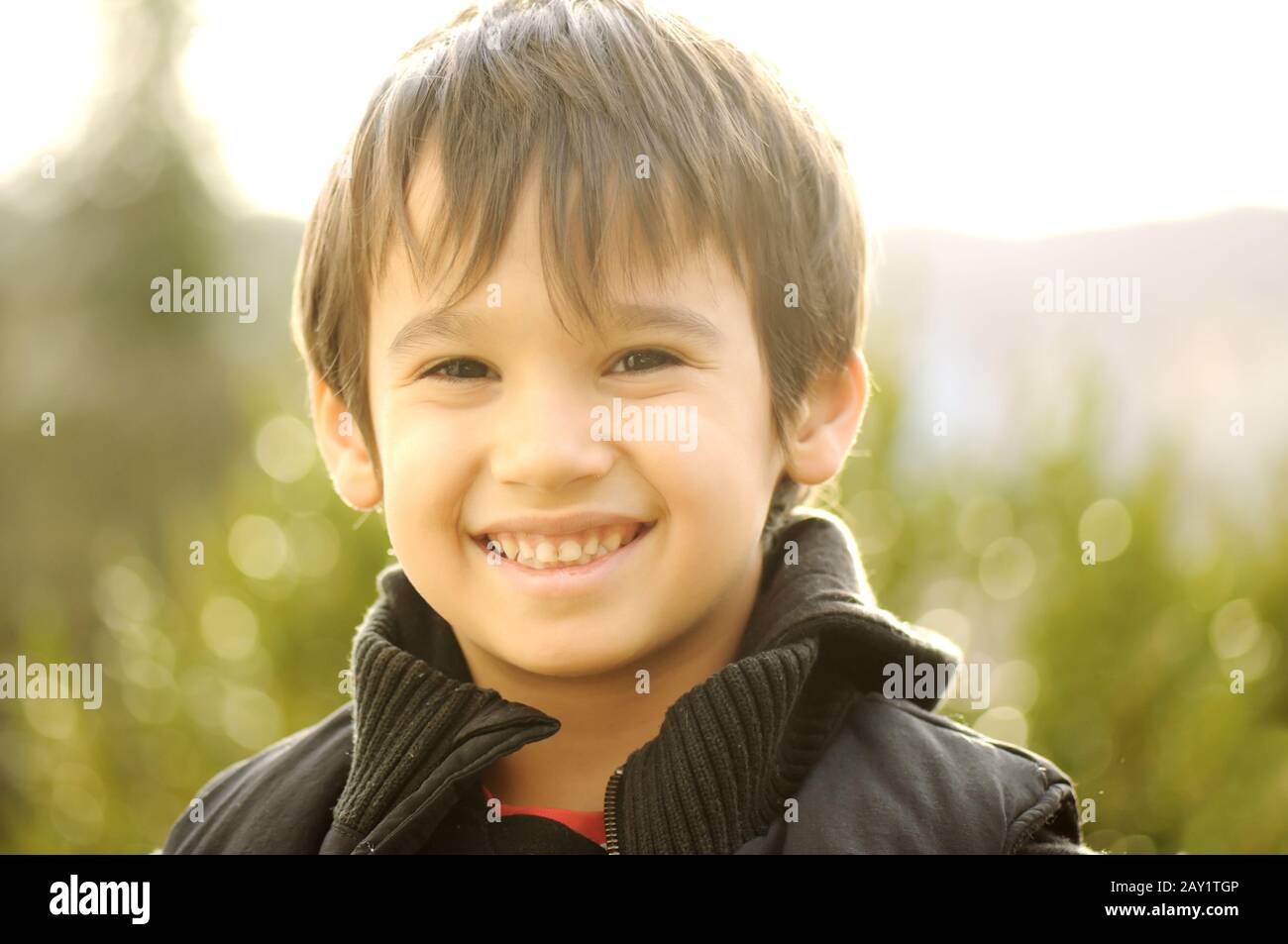 happy children in nature outdoor Stock Photo - Alamy