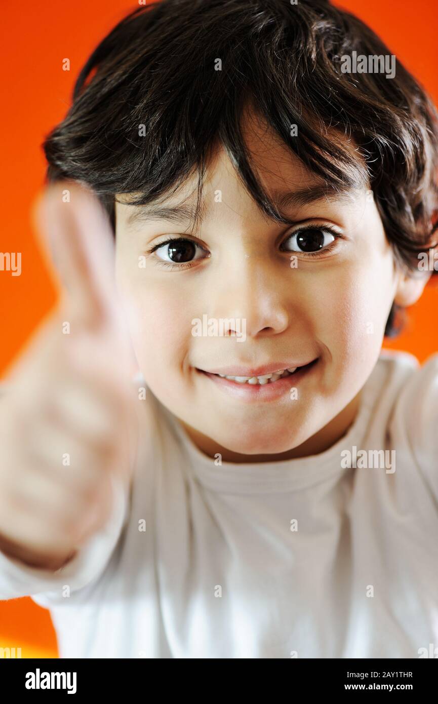 Closeup portrait of kid Stock Photo - Alamy