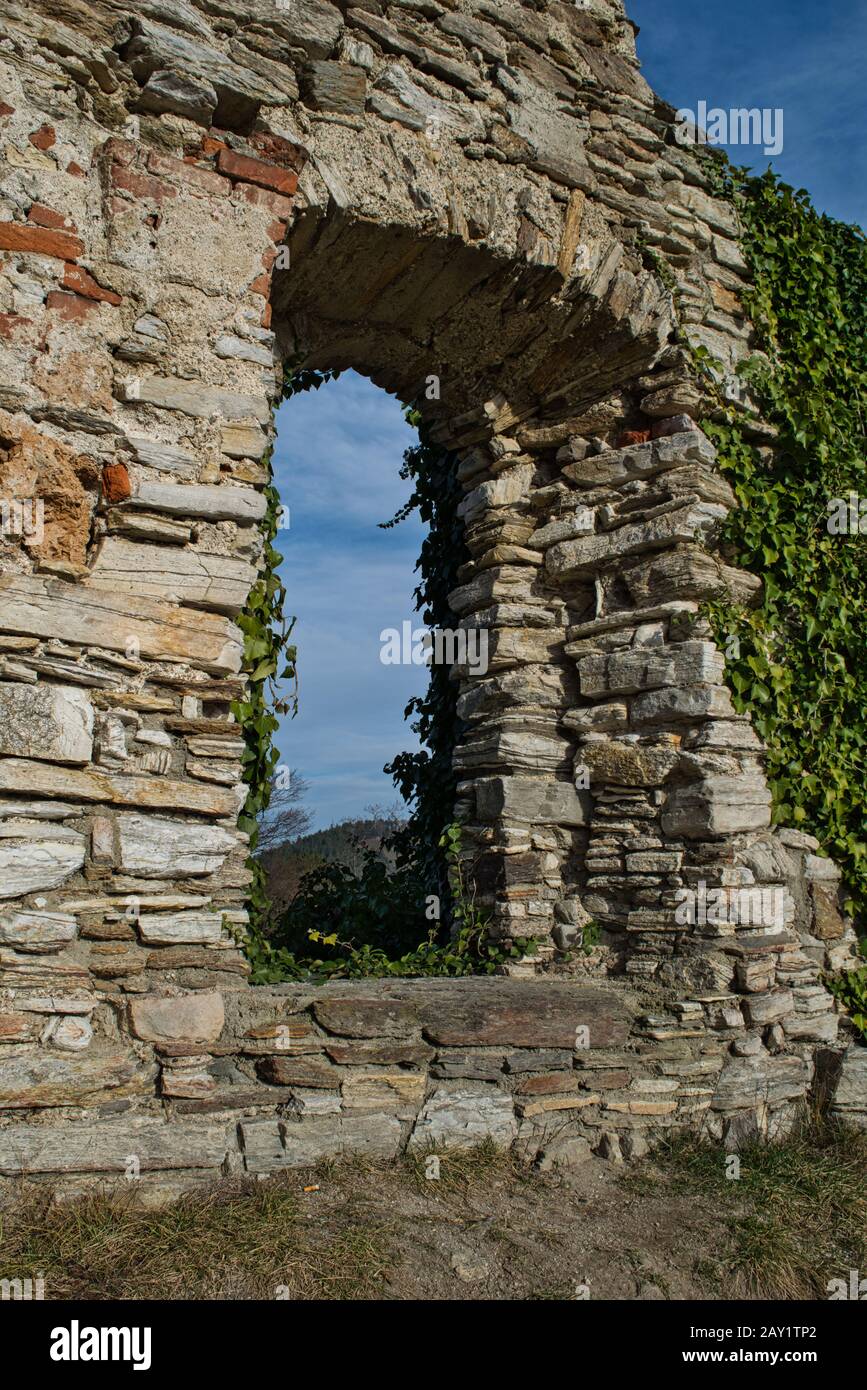 window of castle ruin Stock Photo - Alamy