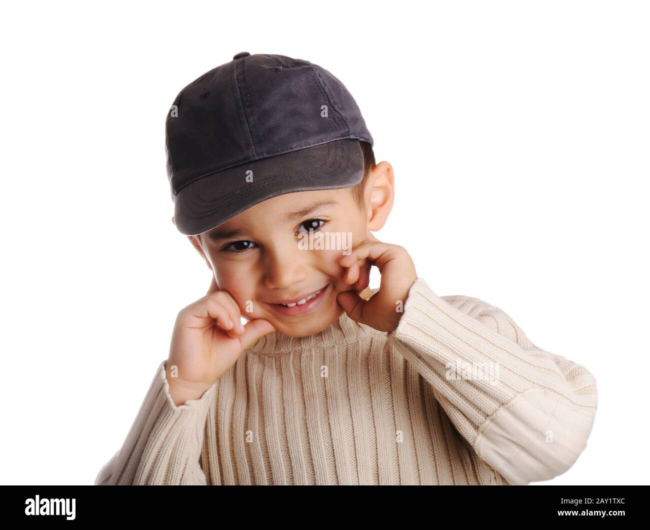 Boy denim cap hi-res stock photography and images - Alamy