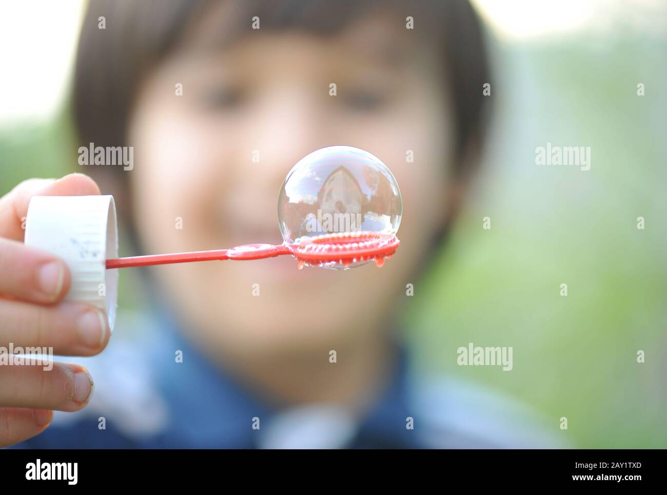 happy children in nature outdoor Stock Photo - Alamy
