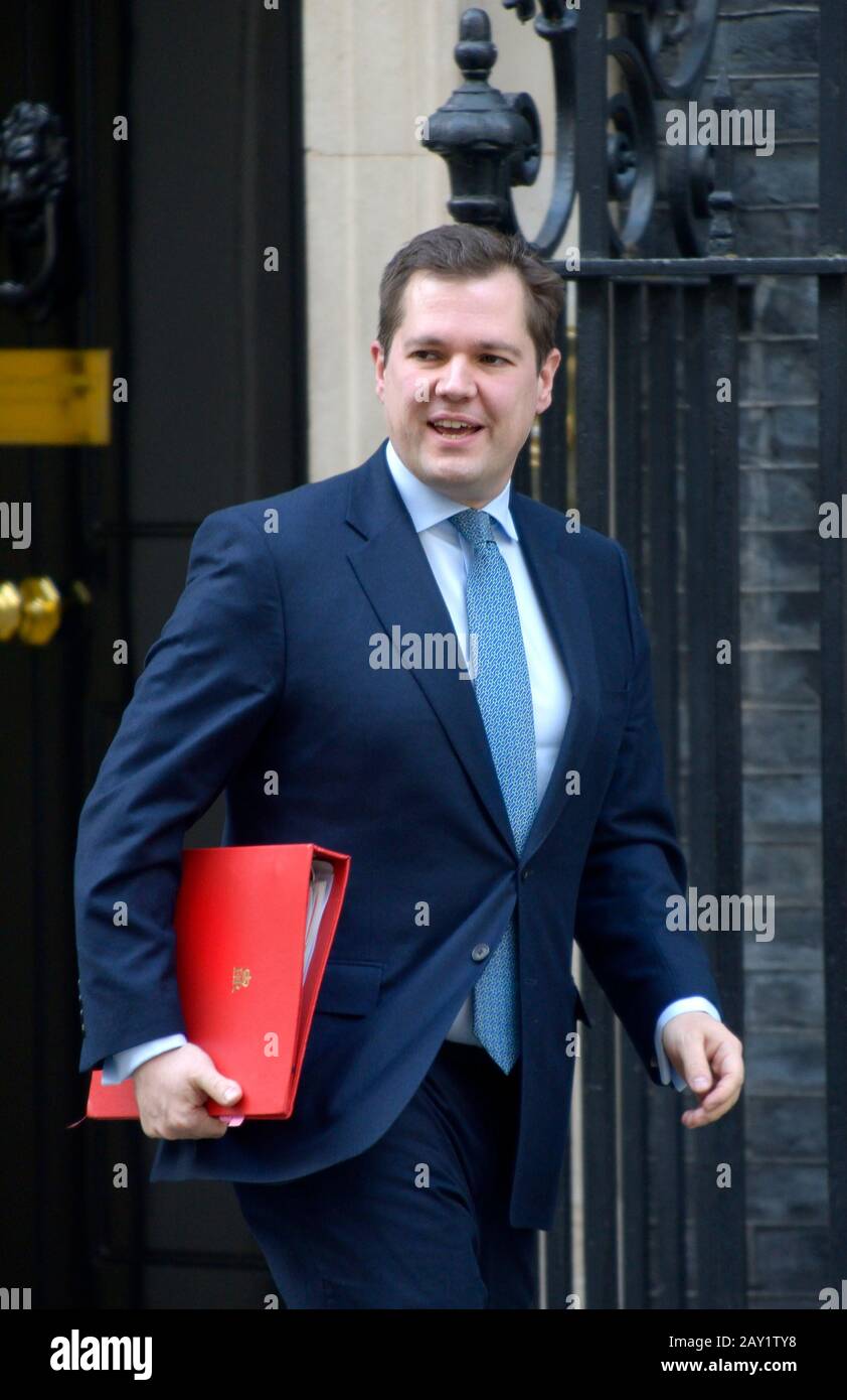 Robert Jenrick MP (Minister for Housing) leaving a cabinet meeting in ...
