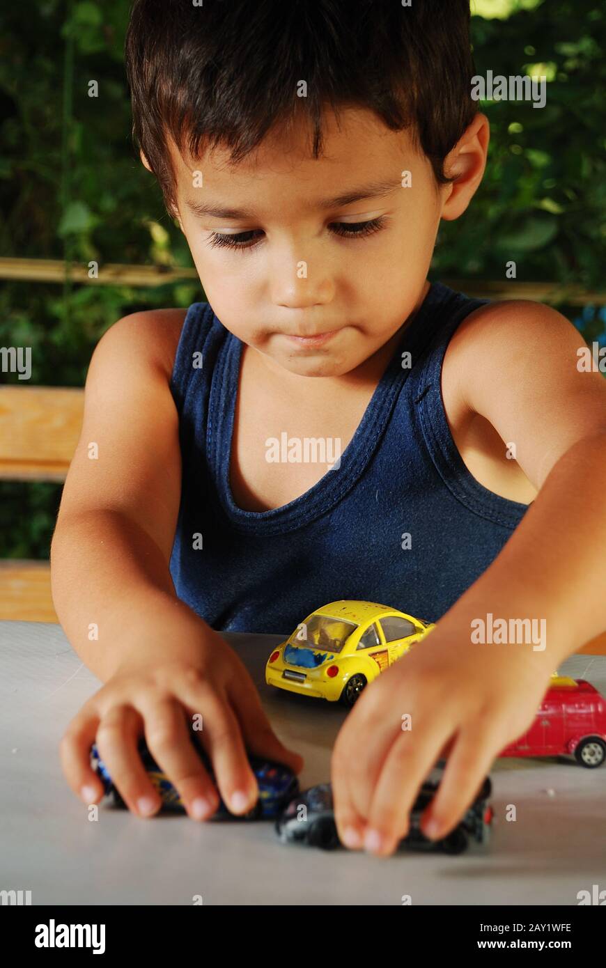Children playing with cars toys outdoor in summer time Stock Photo - Alamy