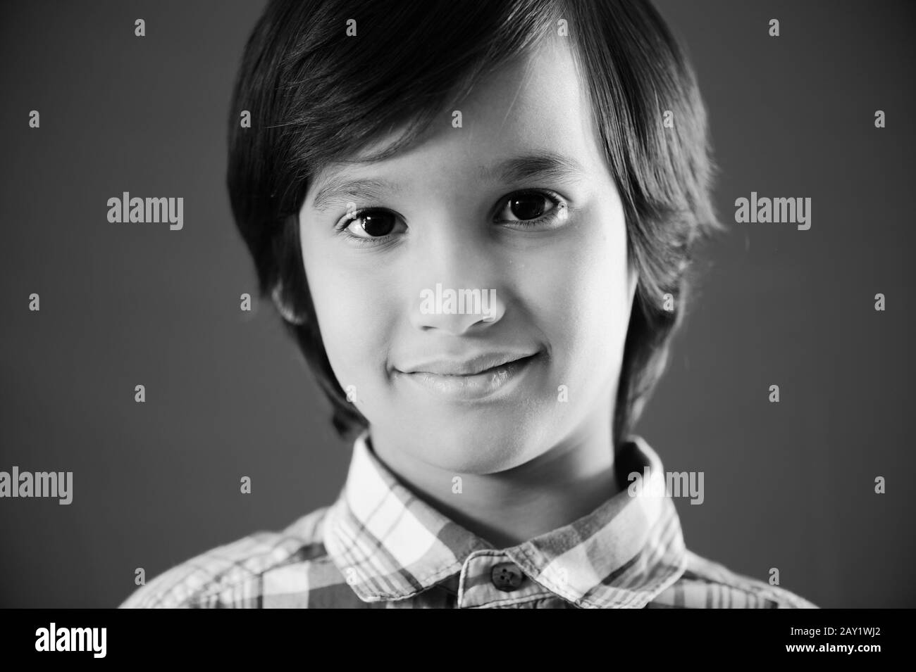 Closeup portrait of real child Stock Photo - Alamy