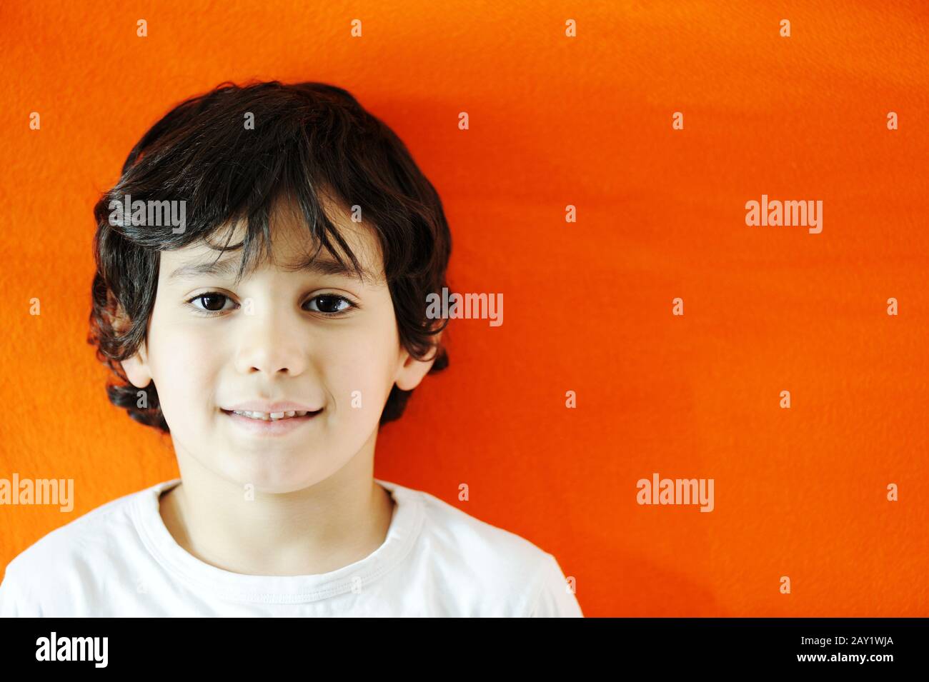 Closeup portrait of real child Stock Photo - Alamy