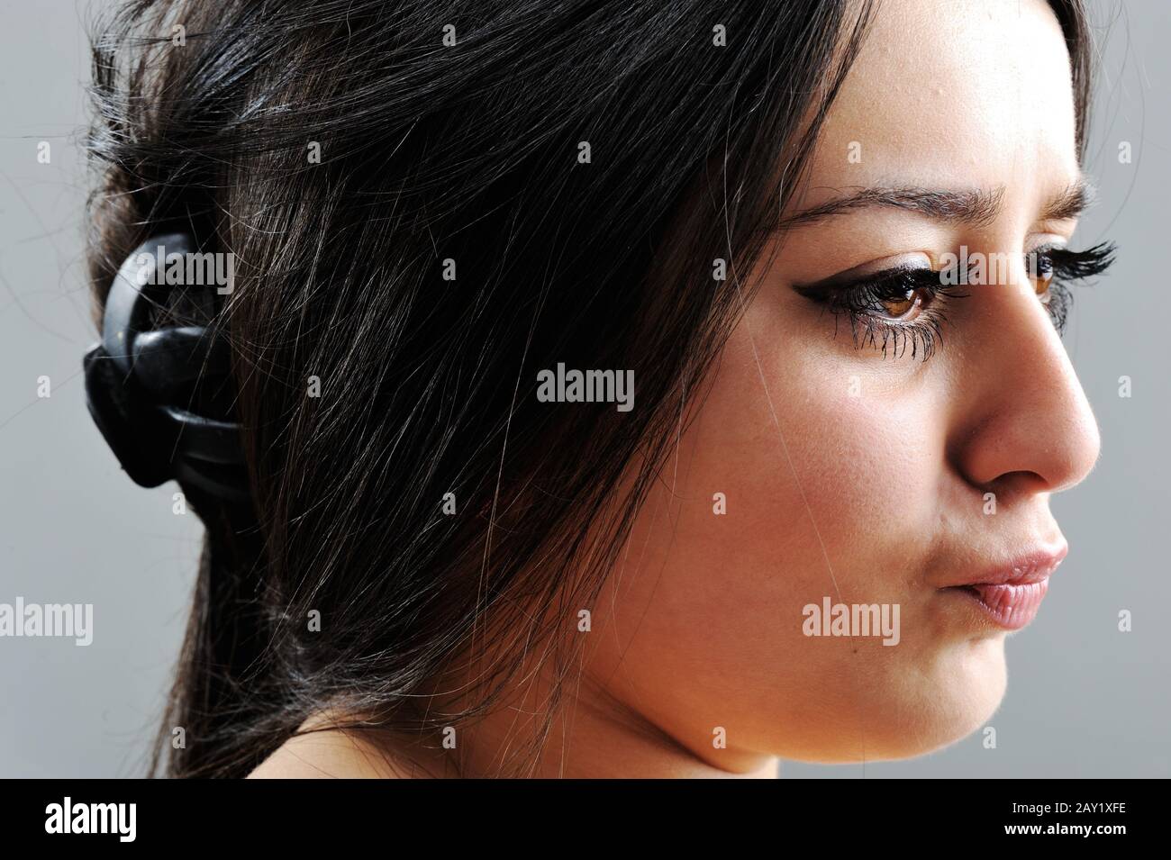 Beauty Female Model Side Profile High Resolution Stock Photography and ...