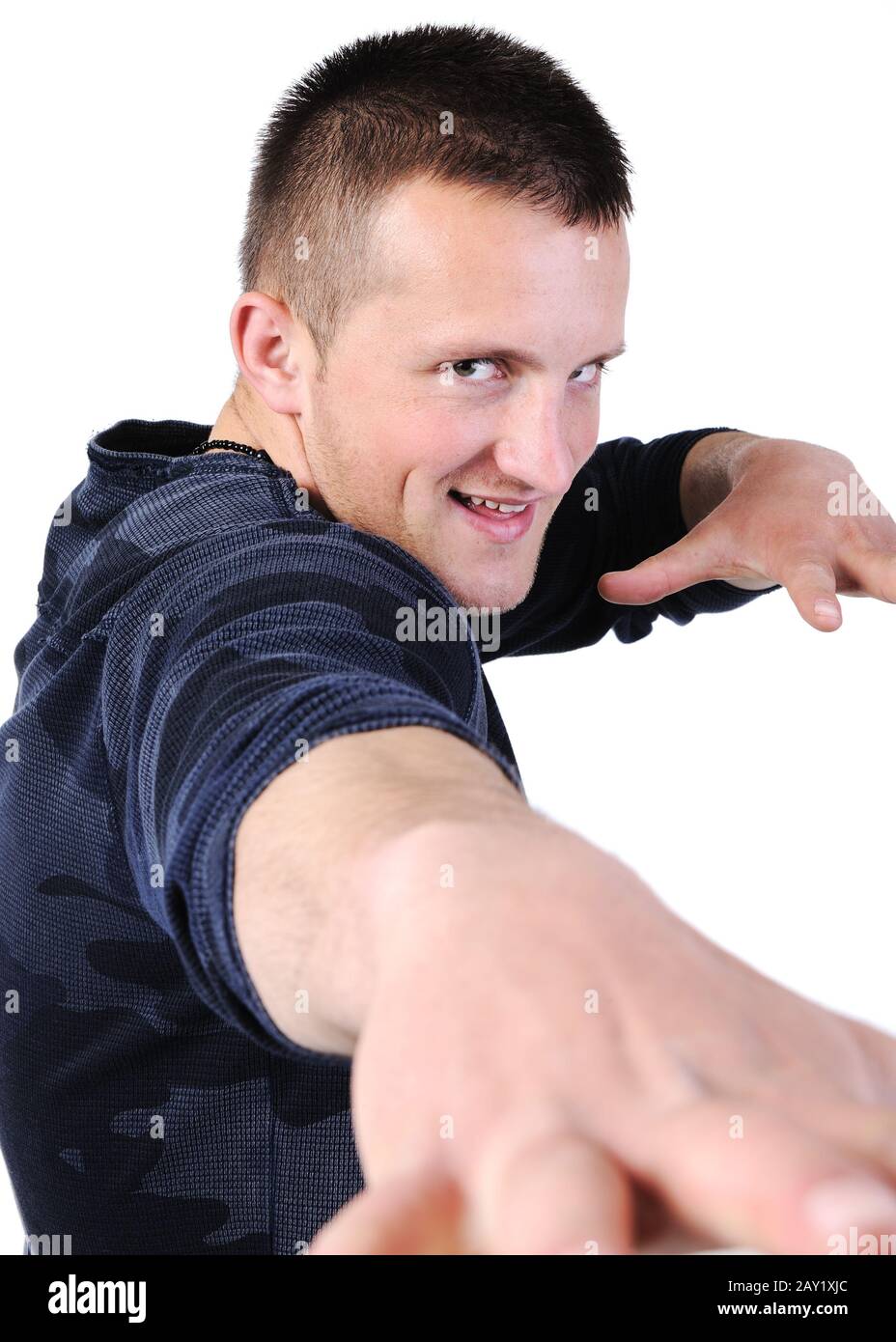 Young macho man in different poses Stock Photo - Alamy