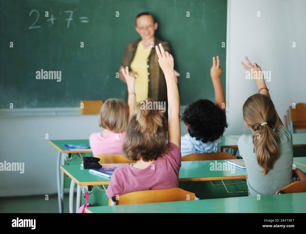 Pupil activities in the classroom at school Stock Photo - Alamy