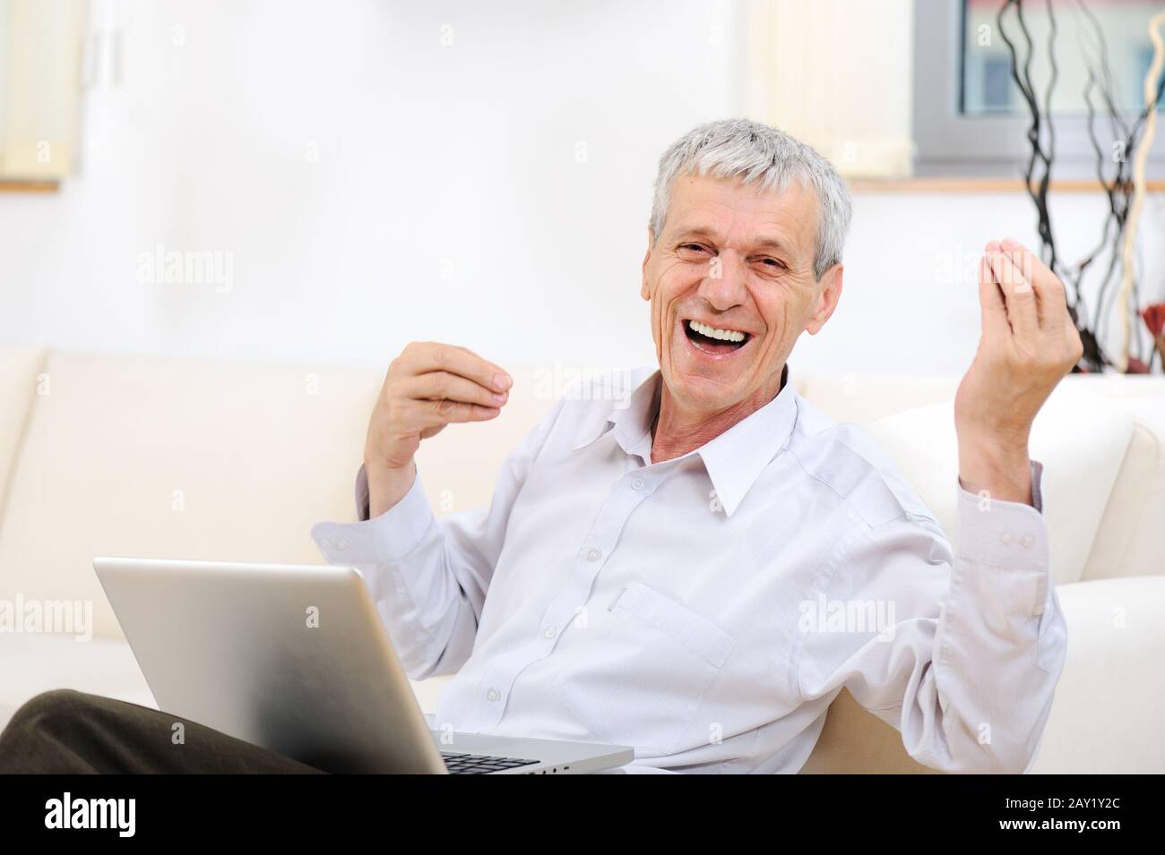 Senior good looking caucasian man hi-res stock photography and images ...