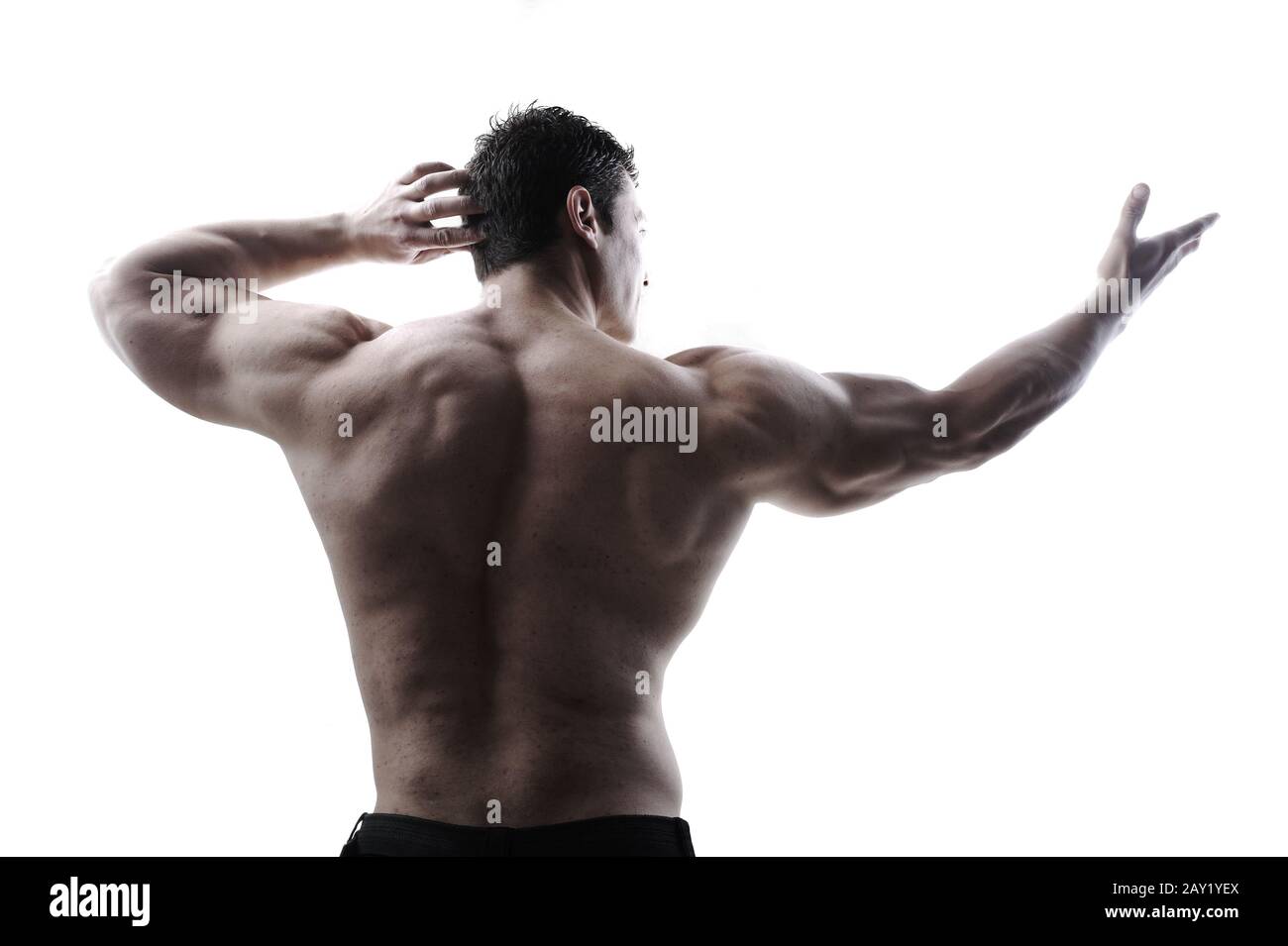 The Perfect male body - Awesome bodybuilder posing Stock Photo - Alamy