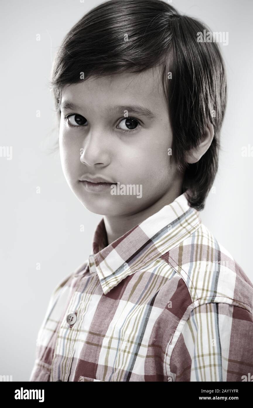 Closeup portrait of real child Stock Photo - Alamy
