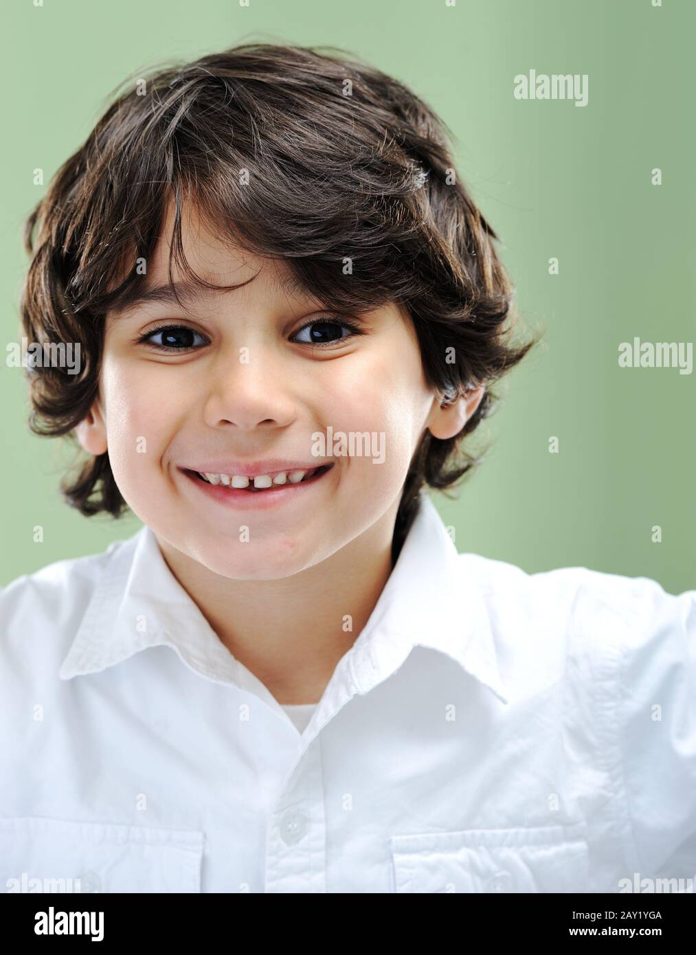 Closeup portrait of real child Stock Photo - Alamy