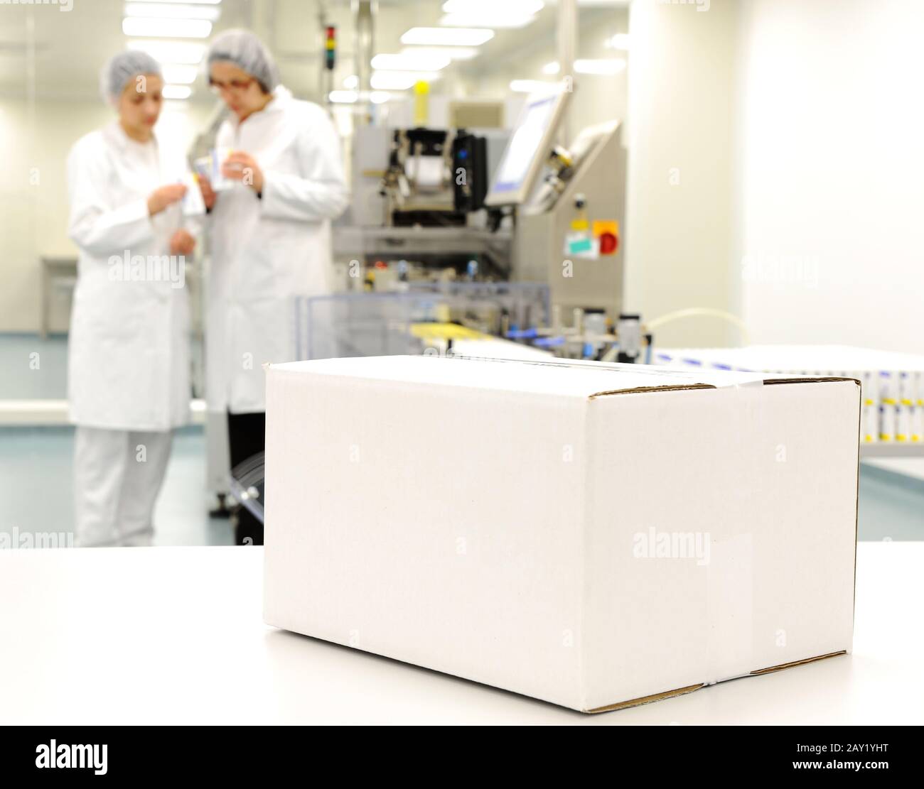 Your product at automated production line at modern factory - ready for ...