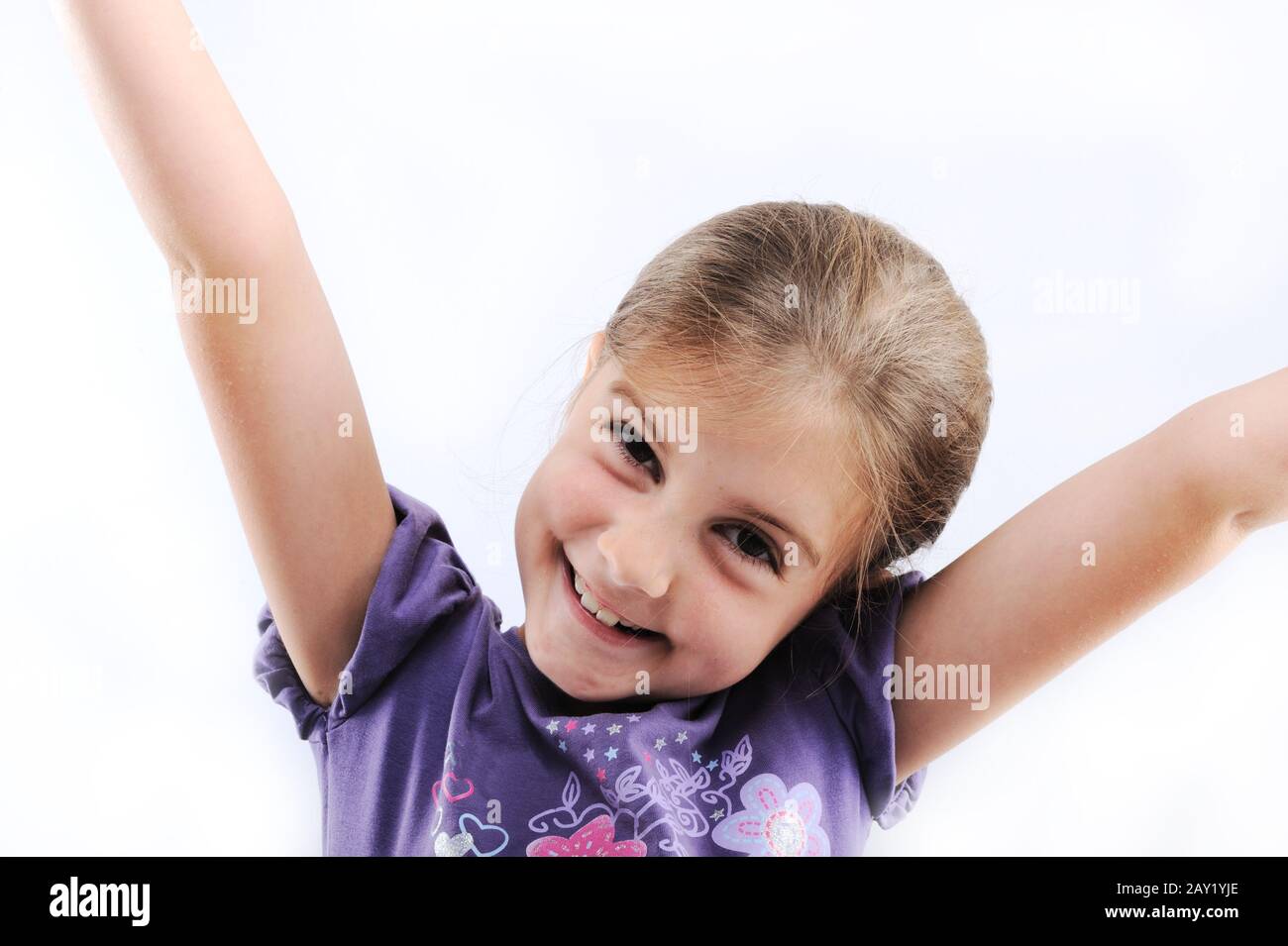 Happy little girl Stock Photo - Alamy