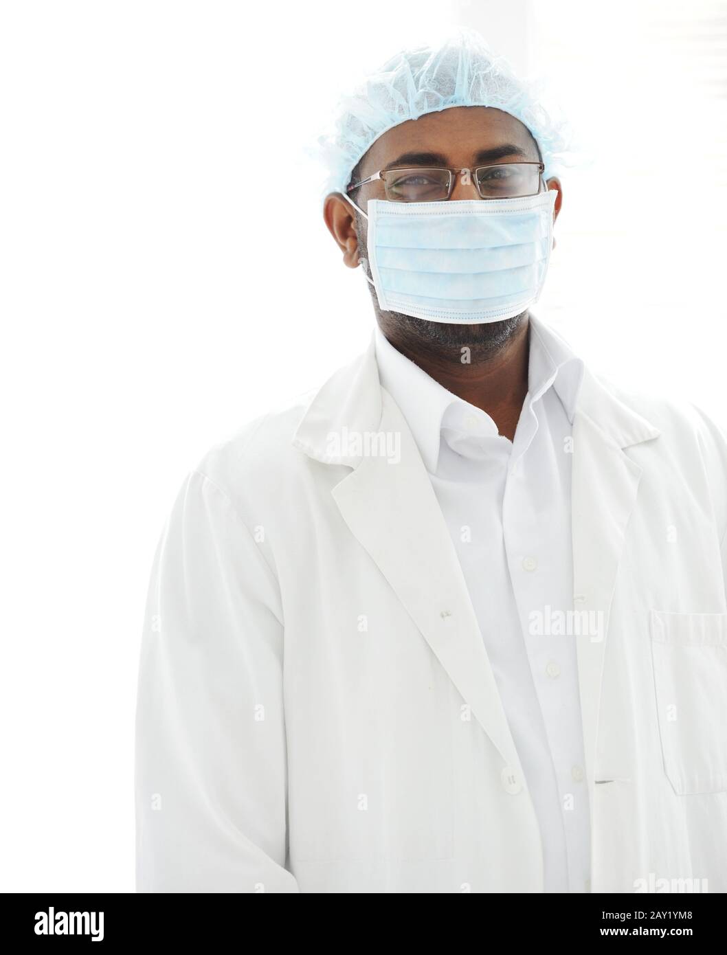 Confident African American male surgeon smiling Stock Photo - Alamy