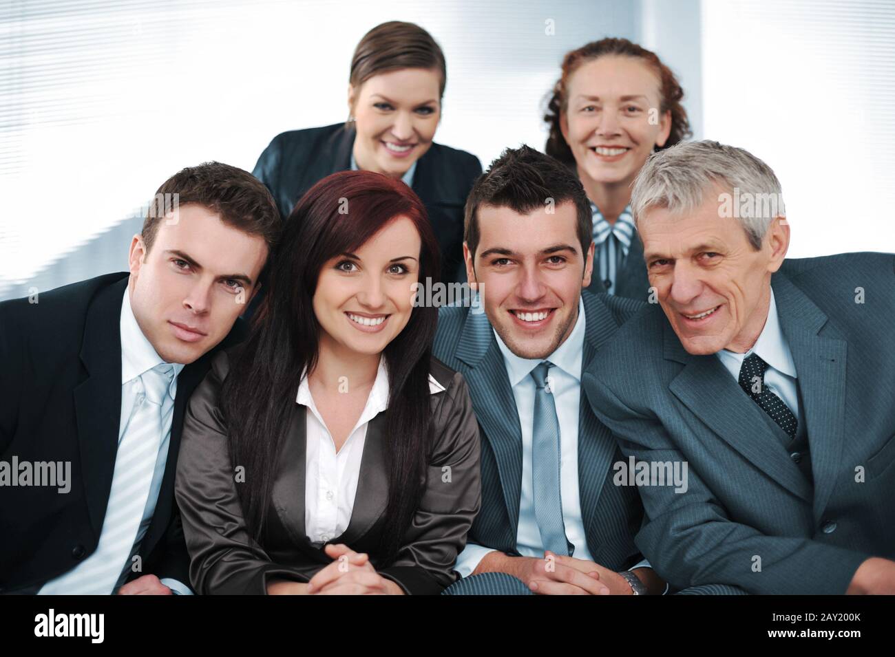 Happy bussiness people Stock Photo - Alamy