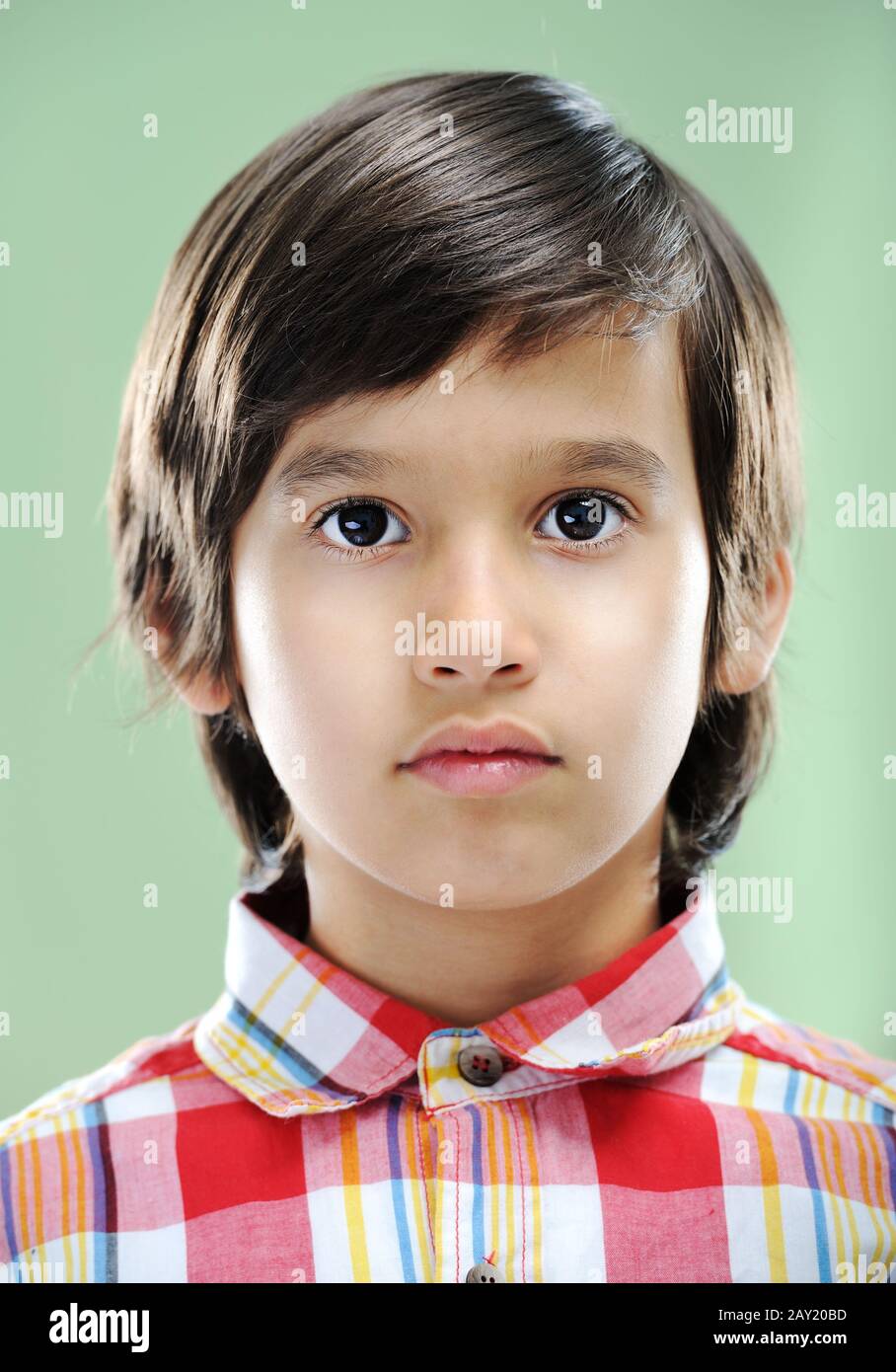 Closeup portrait of real child Stock Photo - Alamy