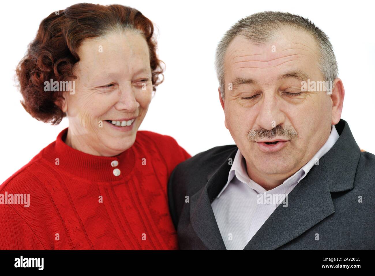 Happy smiling senior couple old hi-res stock photography and images - Alamy