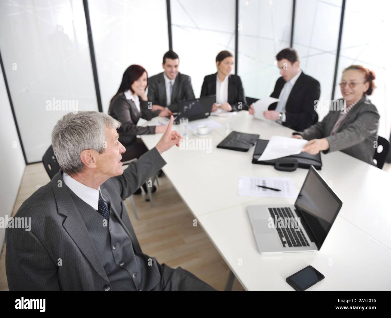 Grumpy Old Lady Meeting Office