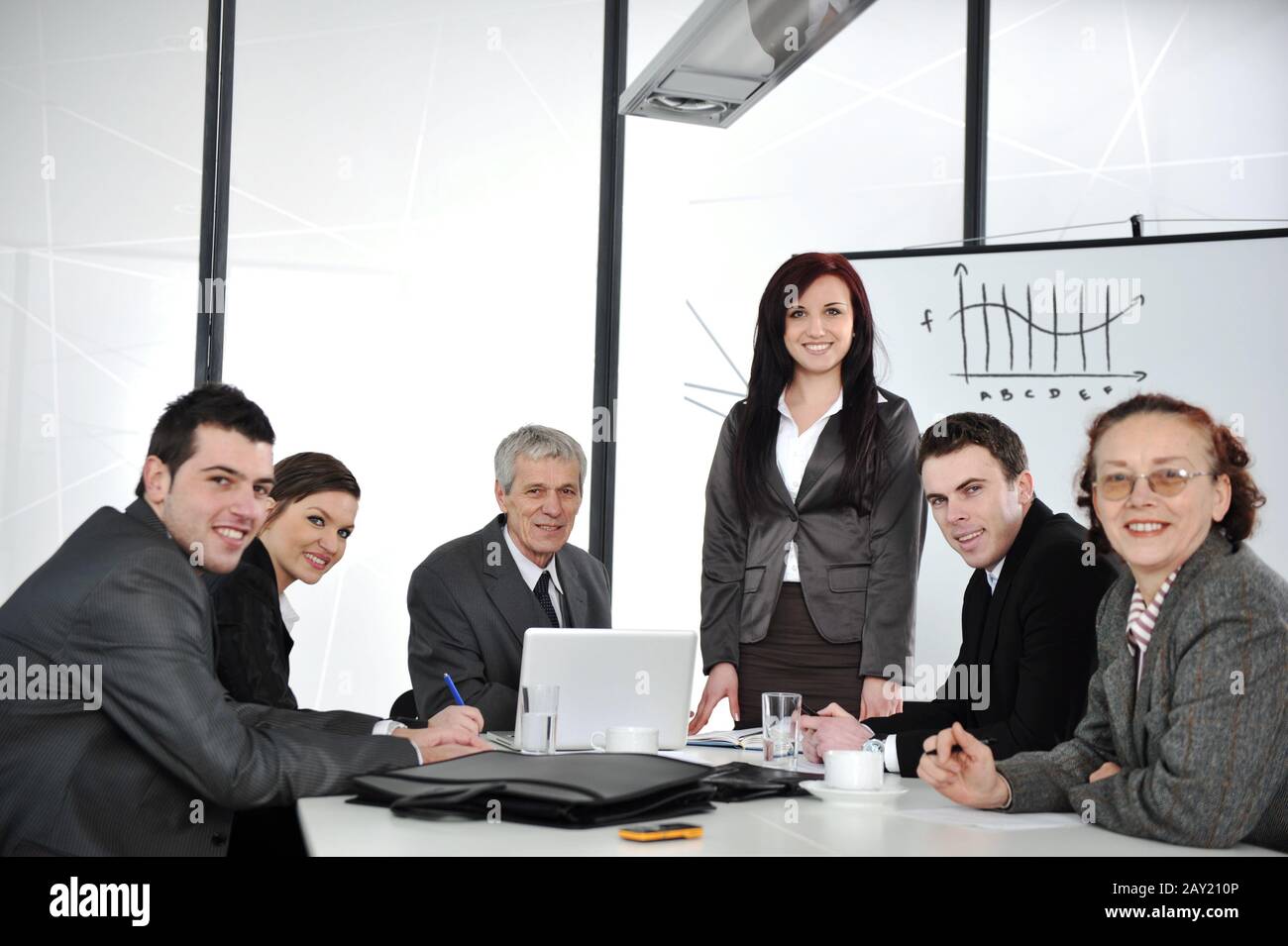 Business group meeting portrait Stock Photo - Alamy