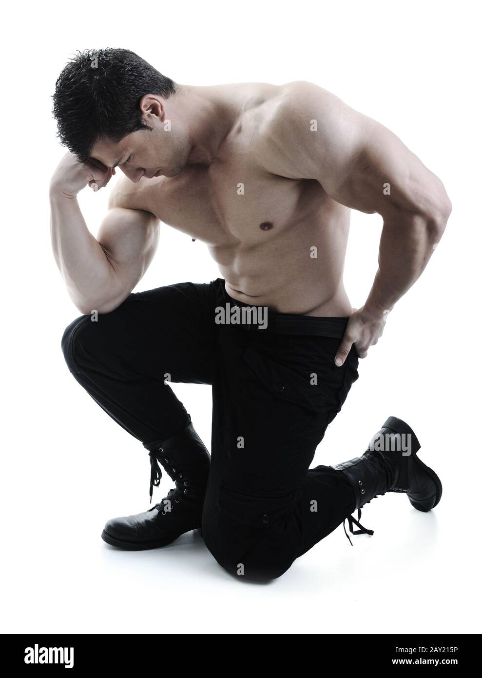 Bodybuilder pose Cut Out Stock Images & Pictures - Alamy
