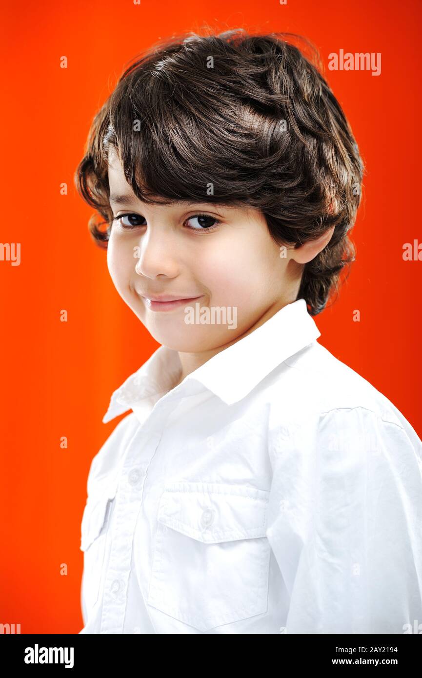 Closeup portrait of real child Stock Photo - Alamy