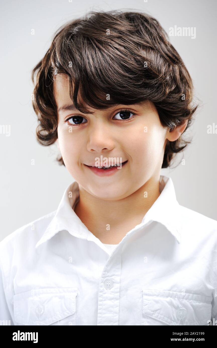 Closeup portrait of real child Stock Photo - Alamy