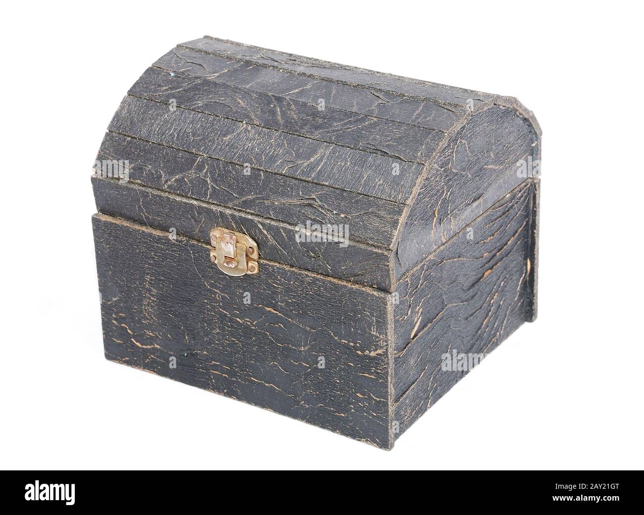 An old chest isolated Stock Photo - Alamy