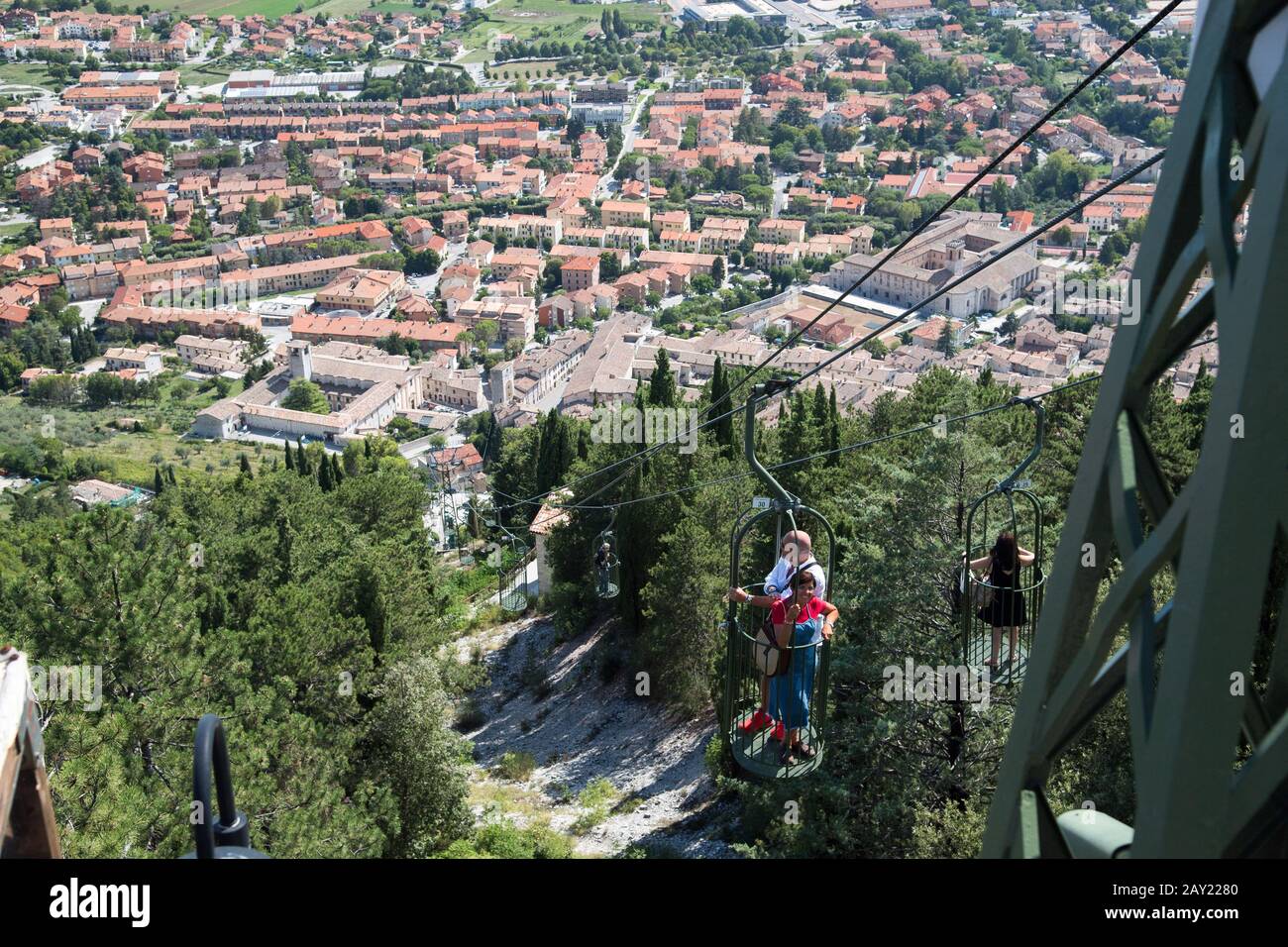 Gubbio cable car hi-res stock photography and images - Alamy