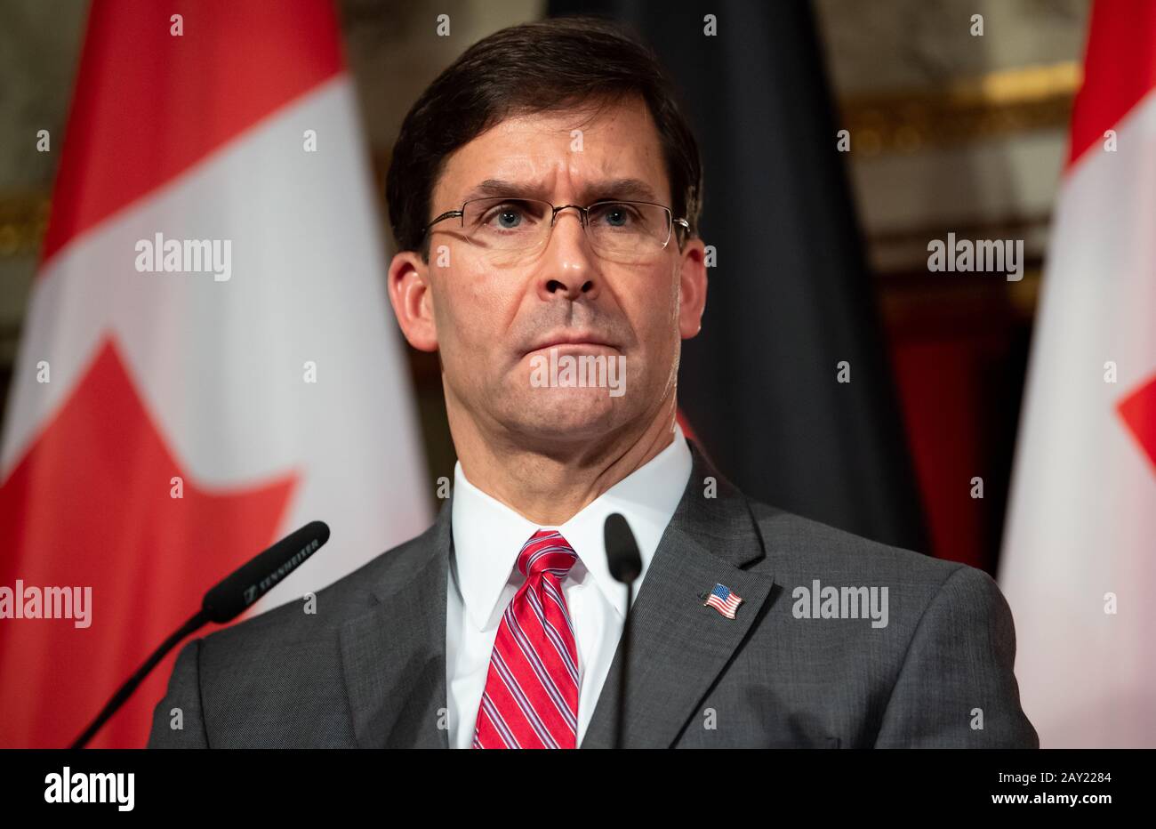 Munich, Germany. 14th Feb, 2020. Mark Esper, US Secretary of Defense ...