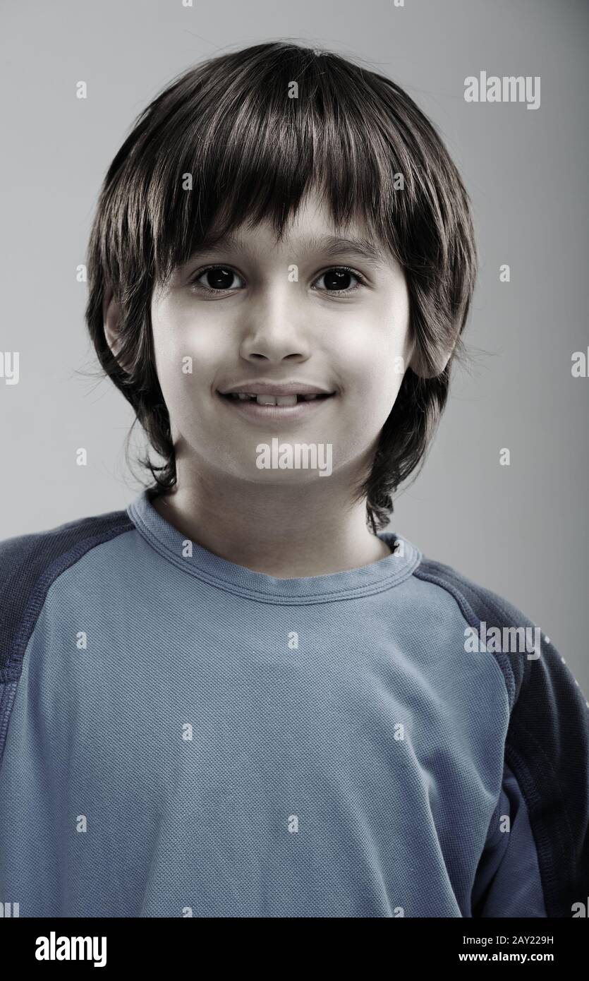 Closeup portrait of real child Stock Photo - Alamy