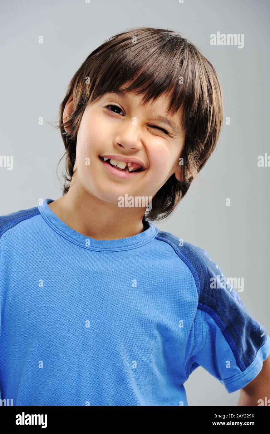 Closeup portrait of kid Stock Photo - Alamy