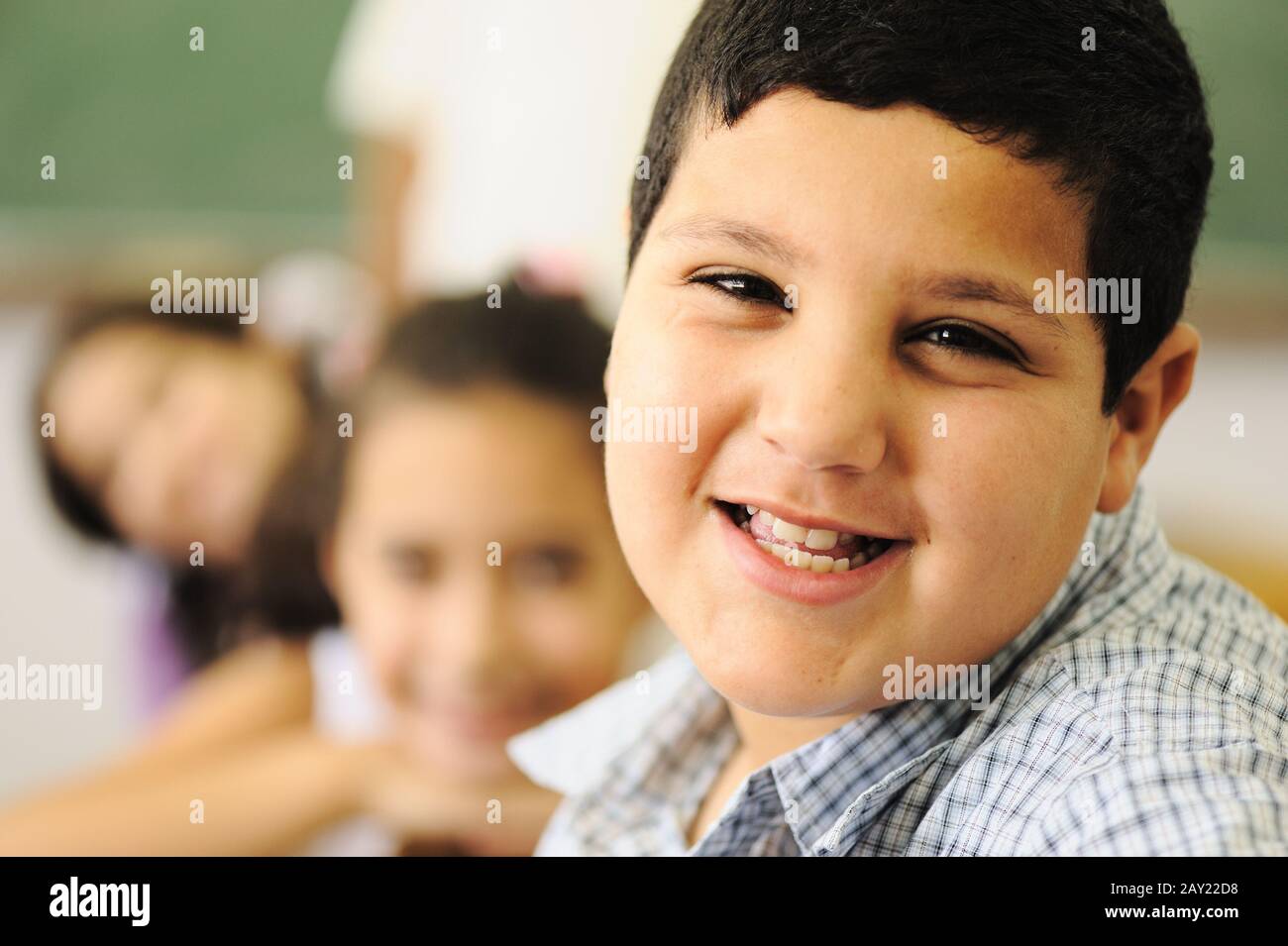 Children at school classroom Stock Photo - Alamy