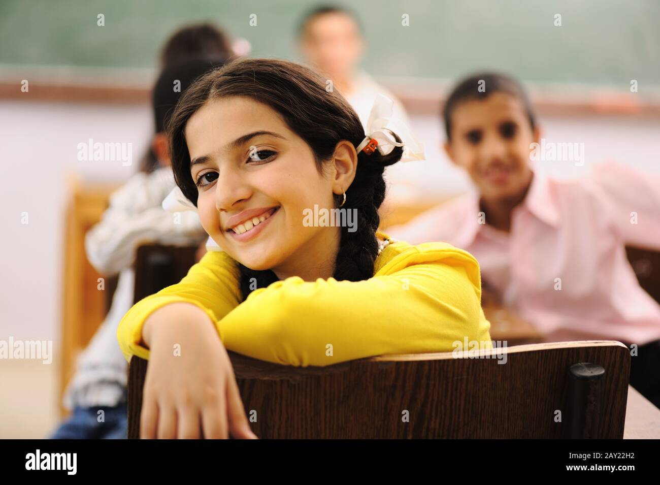 Children at school classroom Stock Photo - Alamy